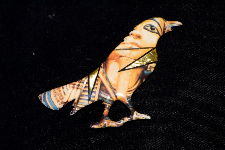 Bird Pin - Metallic Art Graphics